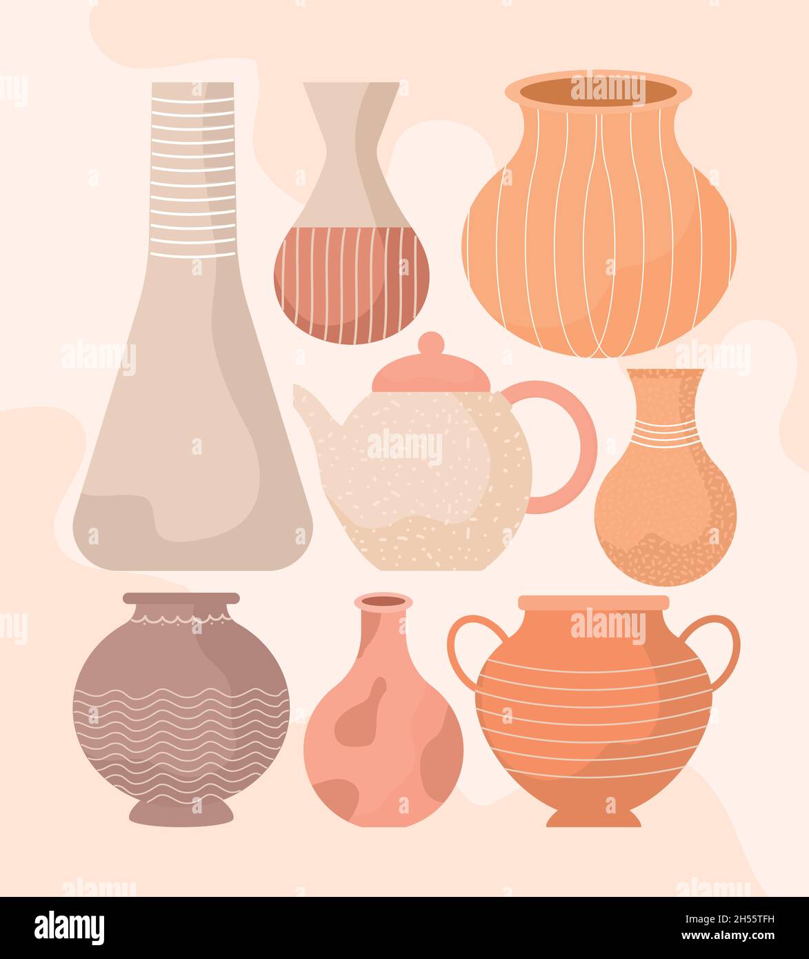 Ancient jars Stock Vector Images - Alamy