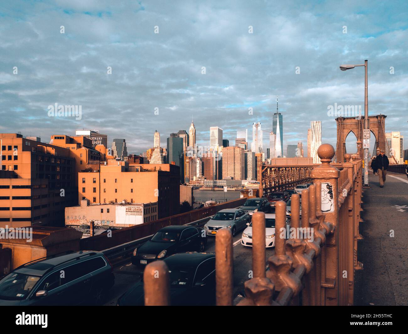 Panoramic aerial view brooklyn bridge hi-res stock photography and ...