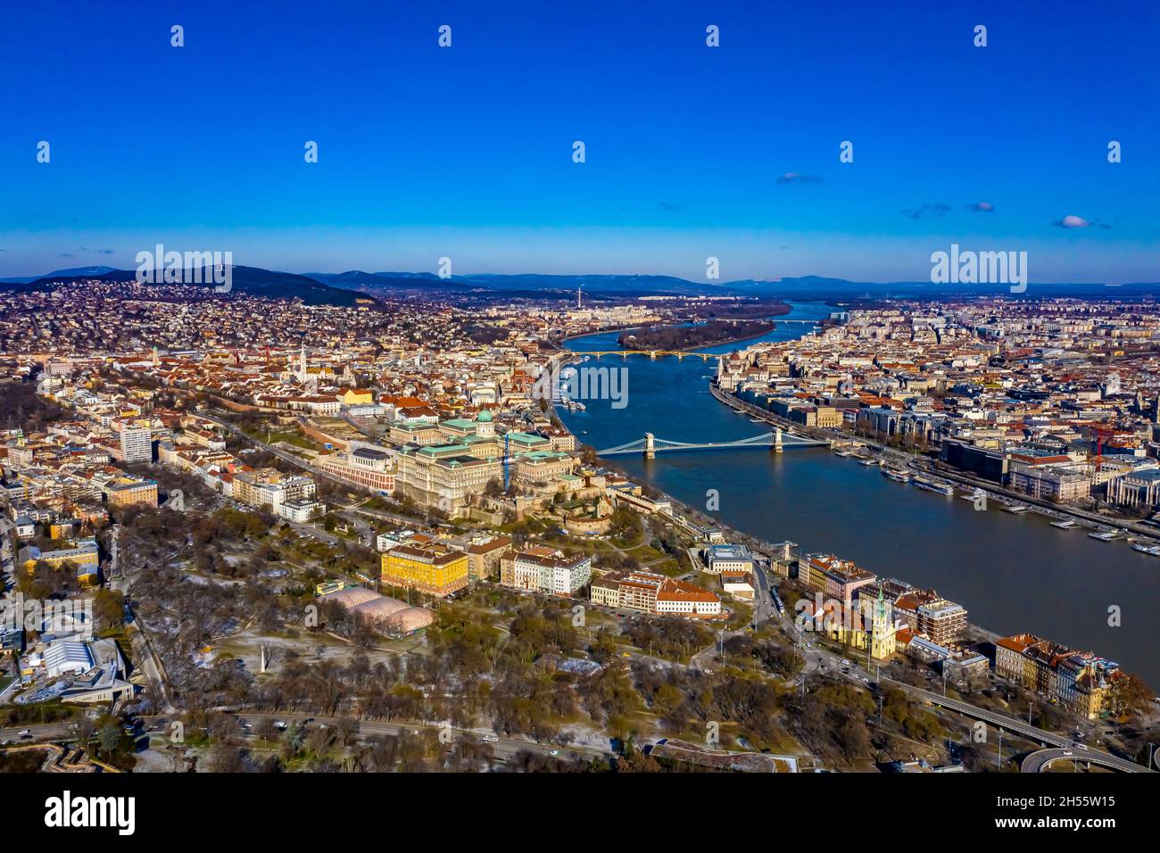 Budapest Aerial View | Luftbilder von Budapest in Ungarn Stock Photo ...