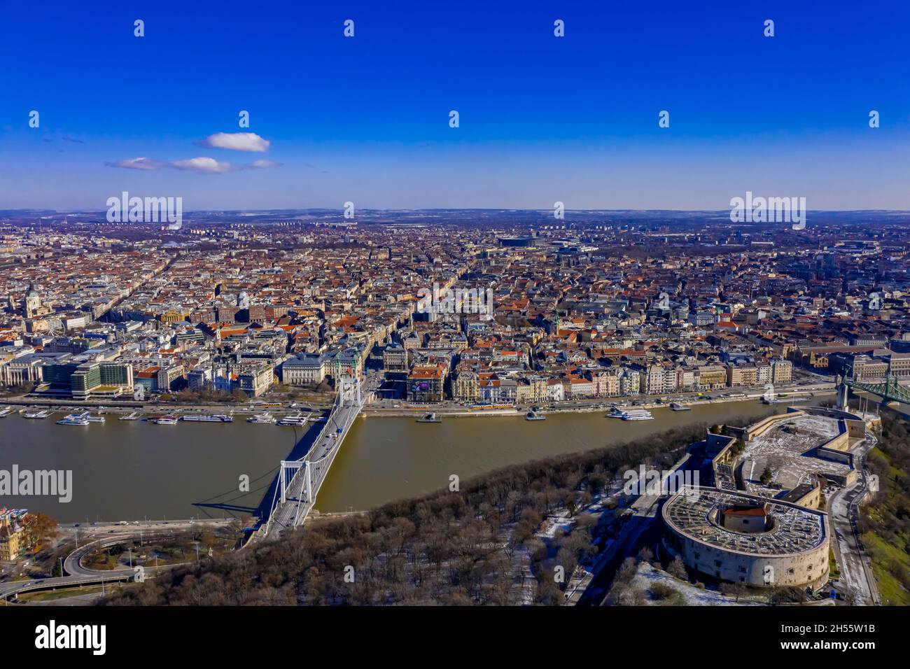Budapest Aerial View | Luftbilder von Budapest in Ungarn Stock Photo ...