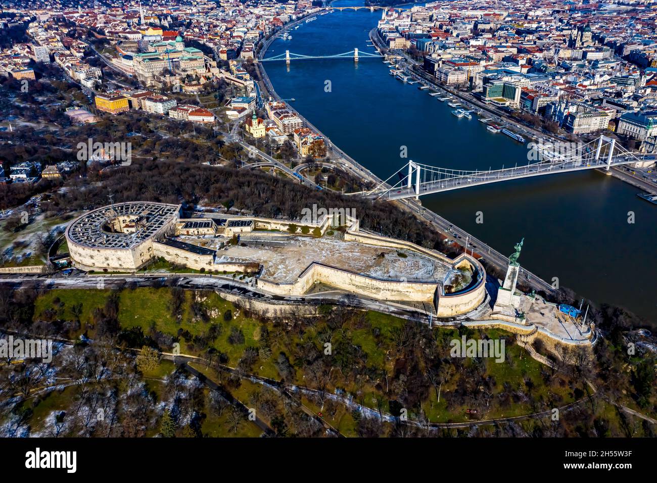 Budapest Aerial View | Luftbilder von Budapest in Ungarn Stock Photo ...