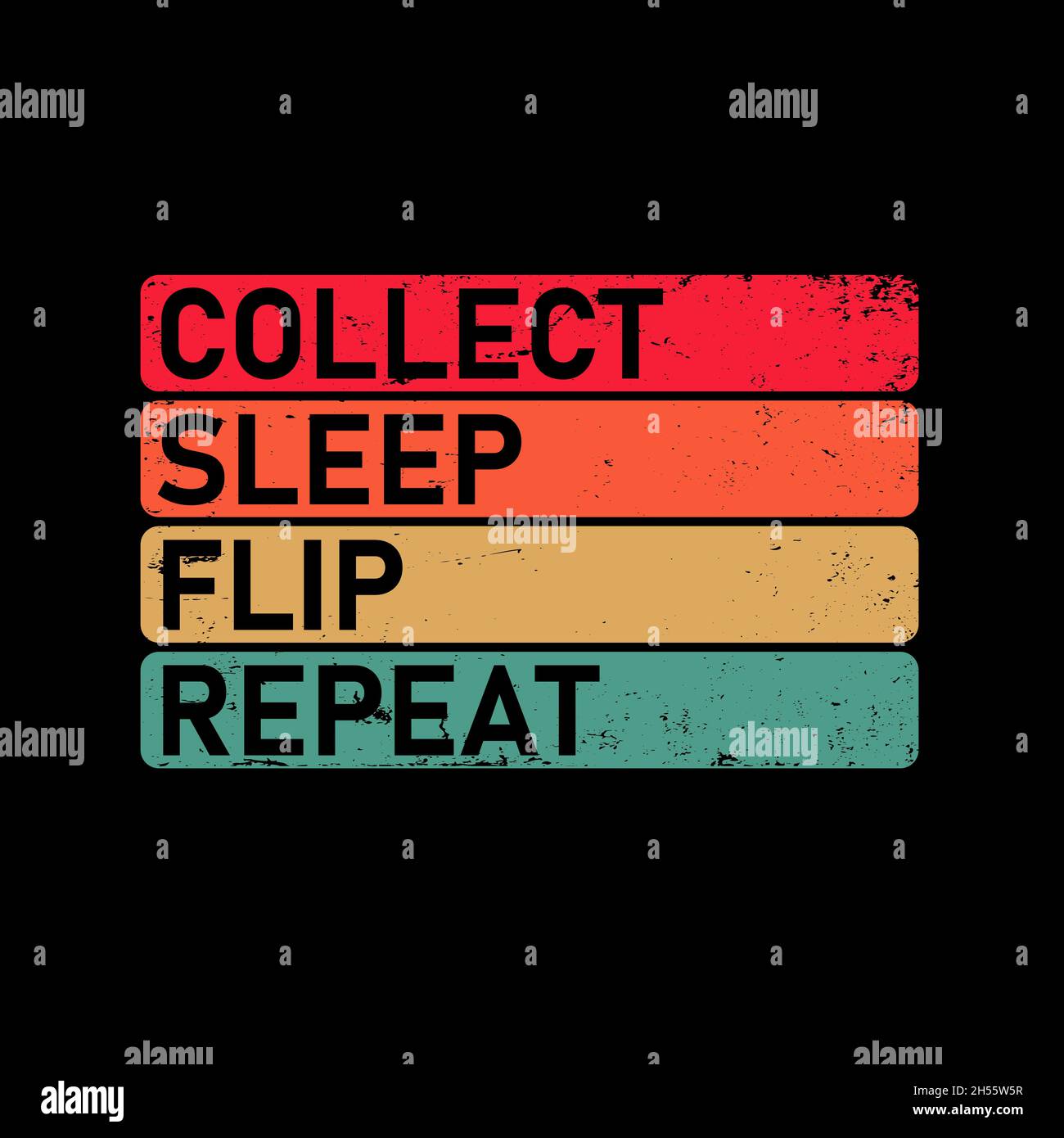 Trading Card collector slogan retro logo sports cards collecting Stock ...