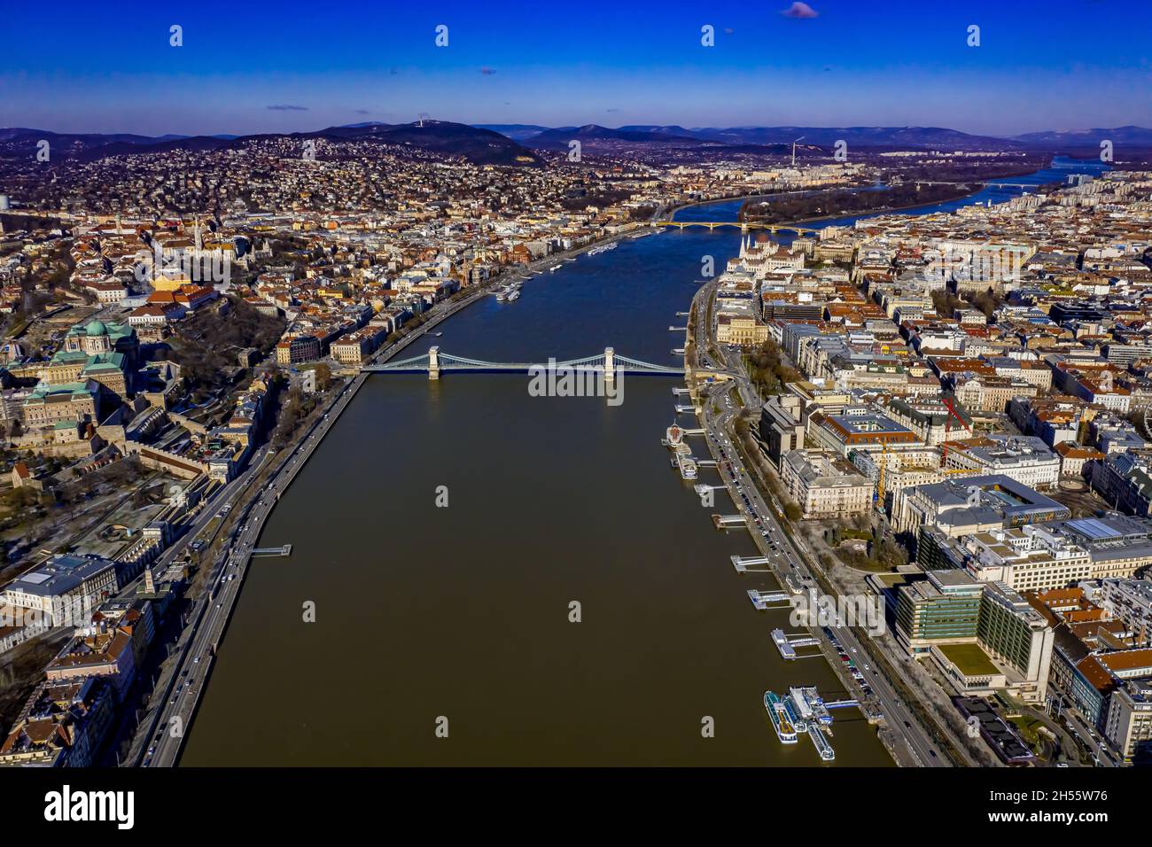 Budapest Aerial View | Luftbilder von Budapest in Ungarn Stock Photo ...