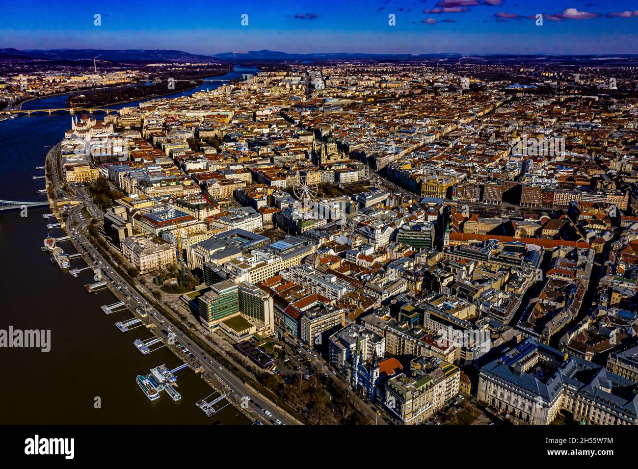 Budapest Aerial View | Luftbilder von Budapest in Ungarn Stock Photo ...