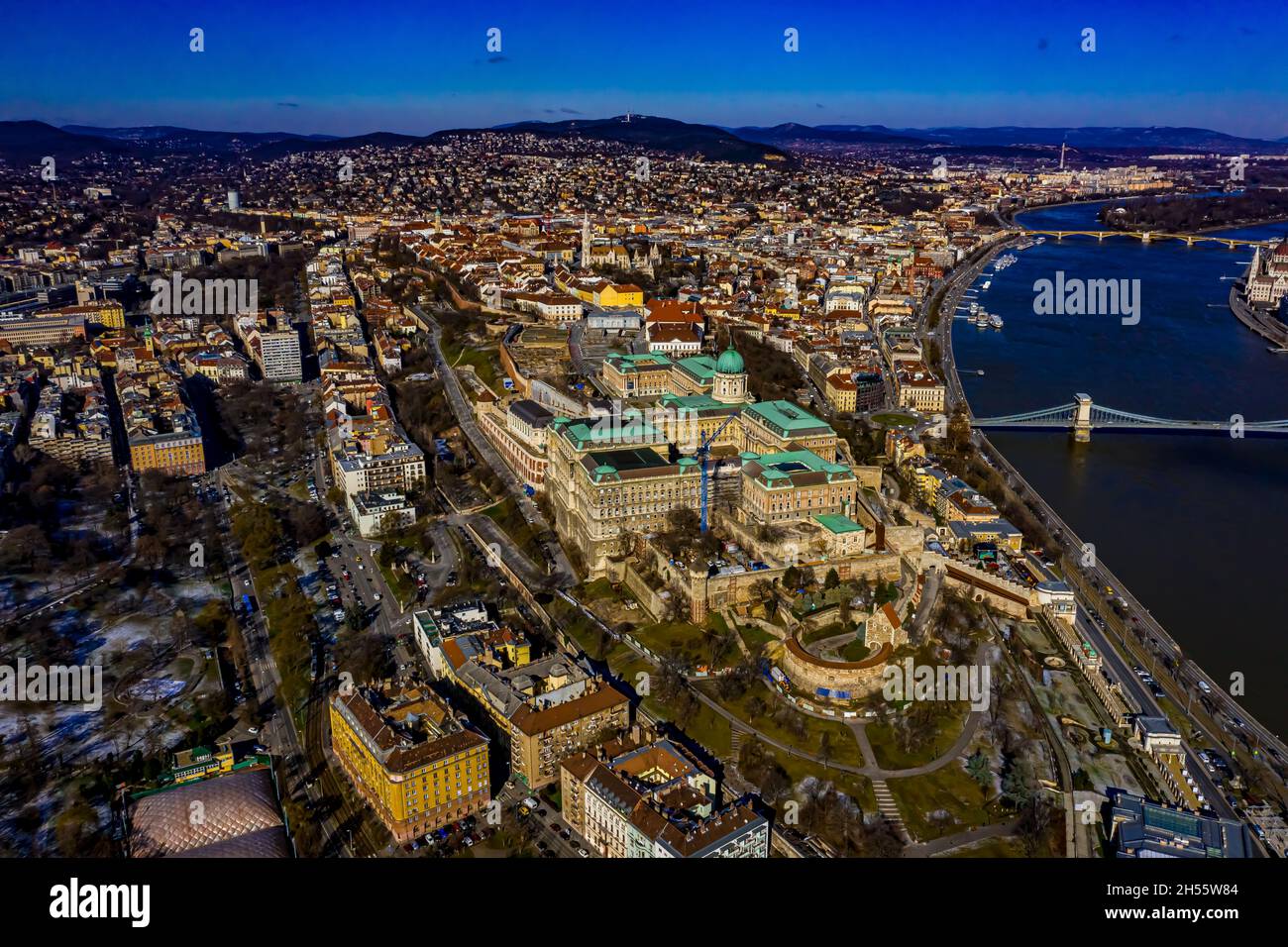 Budapest Aerial View | Luftbilder von Budapest in Ungarn Stock Photo ...