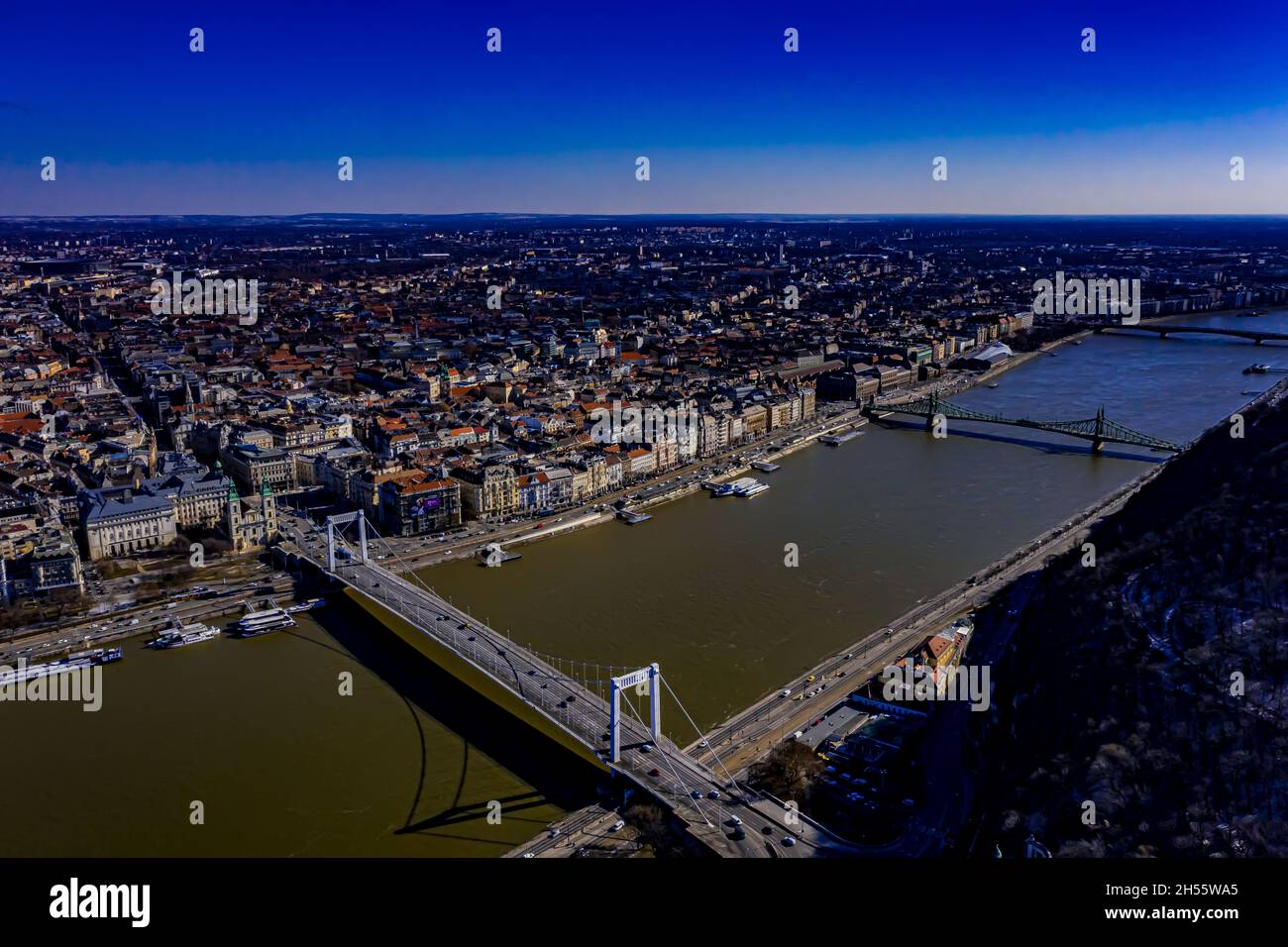Budapest Aerial View | Luftbilder von Budapest in Ungarn Stock Photo ...