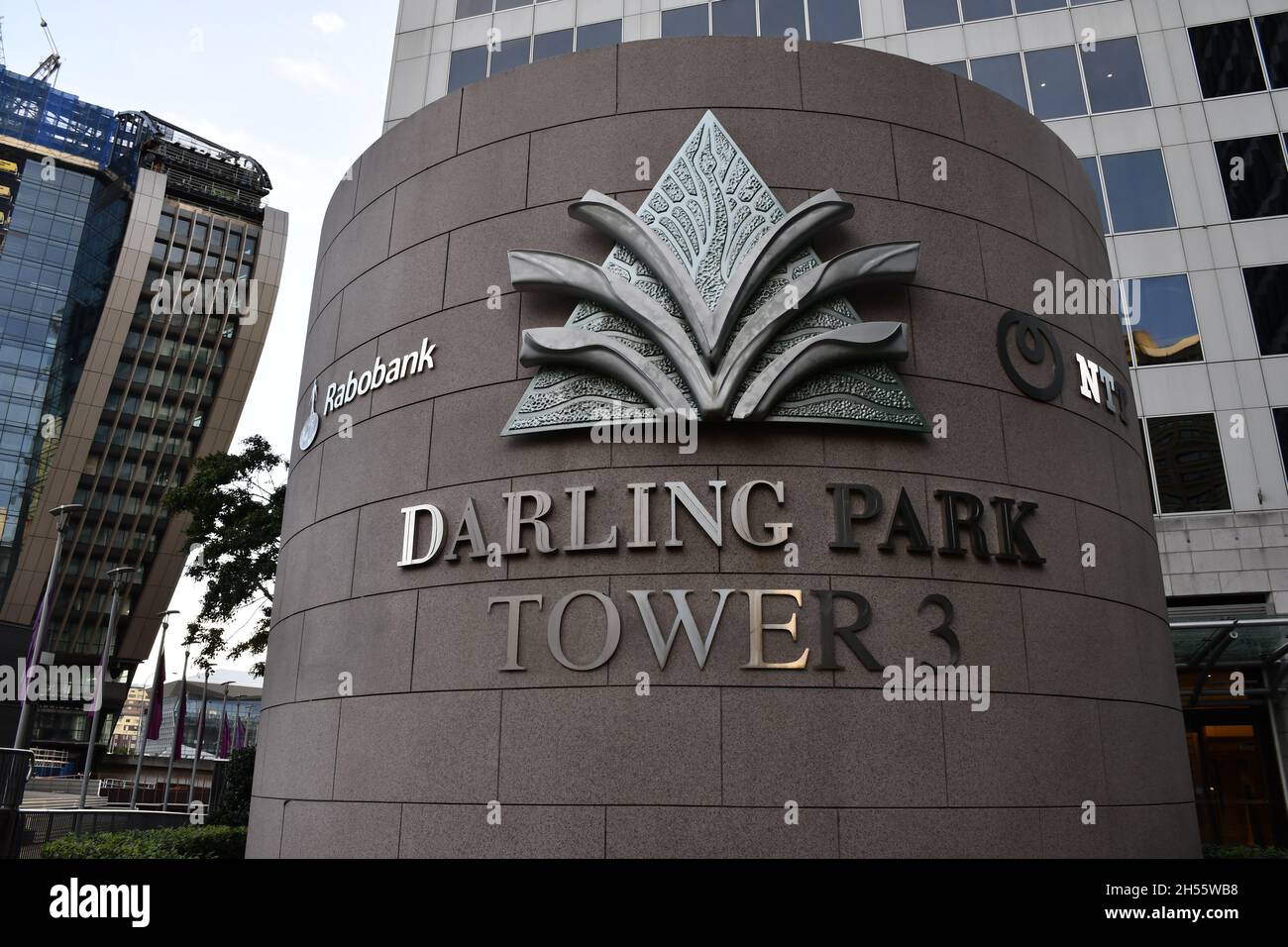 SYDNEY, AUSTRALIA - May 02, 2021: A view of the Darling park tower, a ...