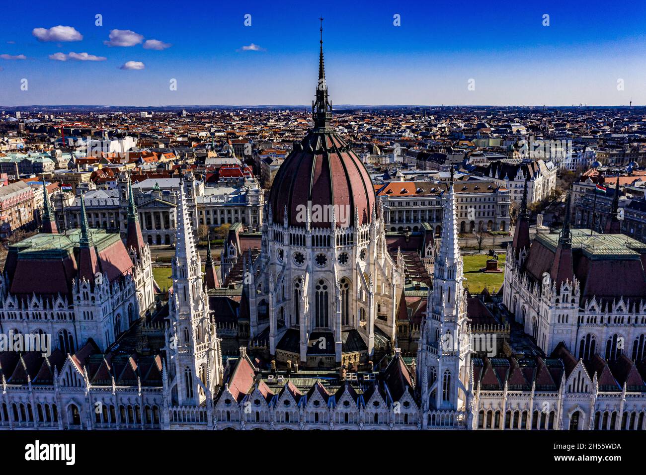 Budapest Aerial View | Luftbilder von Budapest in Ungarn Stock Photo ...