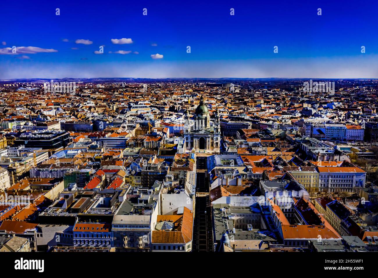 Budapest Aerial View | Luftbilder von Budapest in Ungarn Stock Photo ...