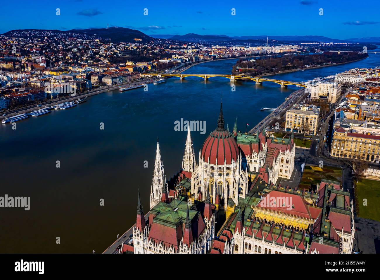 Budapest Aerial View | Luftbilder von Budapest in Ungarn Stock Photo ...