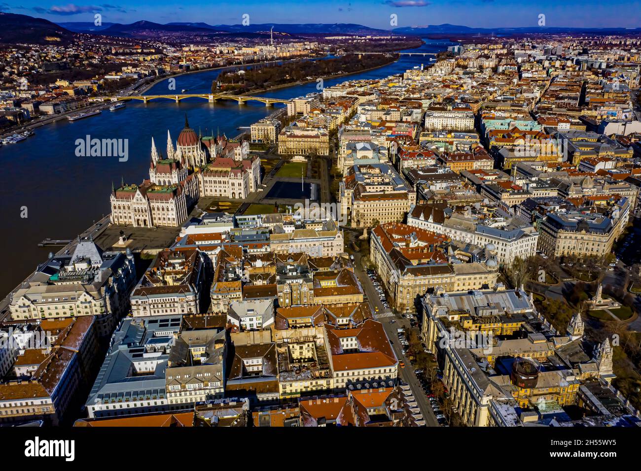 Budapest Aerial View | Luftbilder von Budapest in Ungarn Stock Photo ...