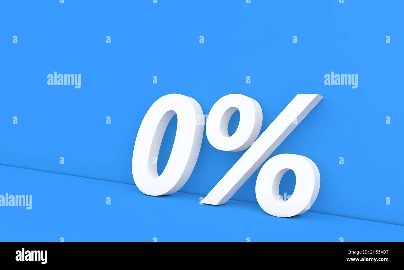 3d zero percent hi-res stock photography and images - Alamy