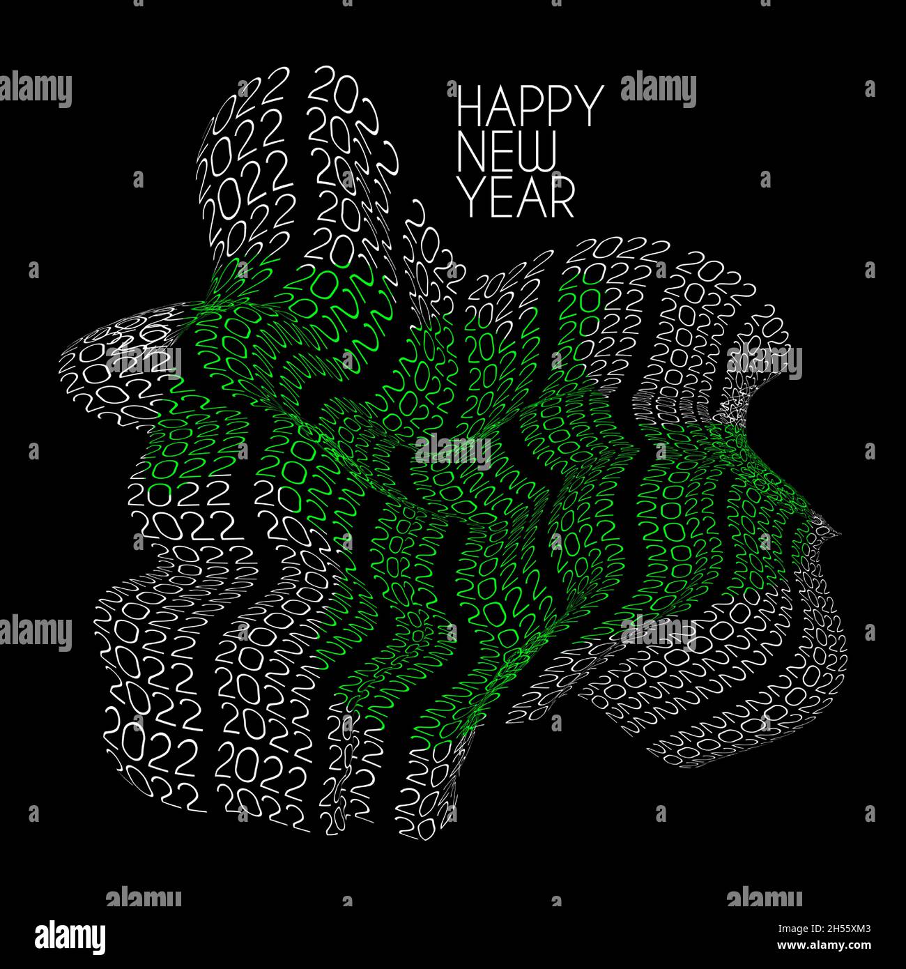 2022 Creative typography poster design. Liquid vector typography Stock ...