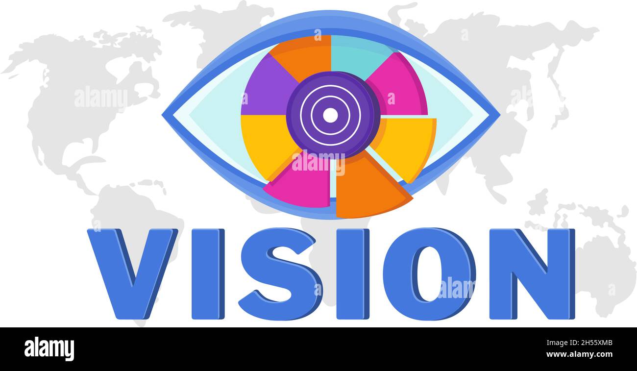 Business vision statement. Eye out of segments Stock Vector Image & Art ...
