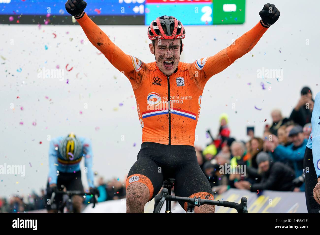 Ryan Kamp (NED) is gold medallist during the mens u23 race at the ...