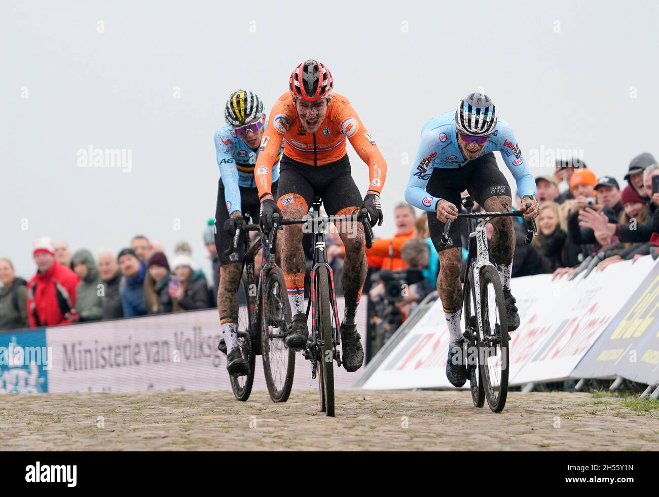 Ryan Kamp (NED) is gold medallist during the mens u23 race at the ...
