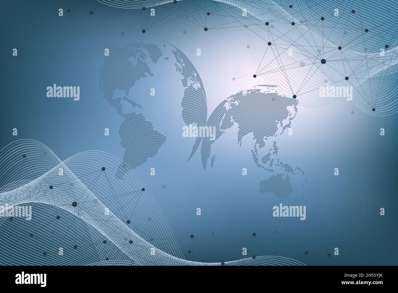 Geometric graphic background molecule and communication. Big data complex with compounds. Lines ...