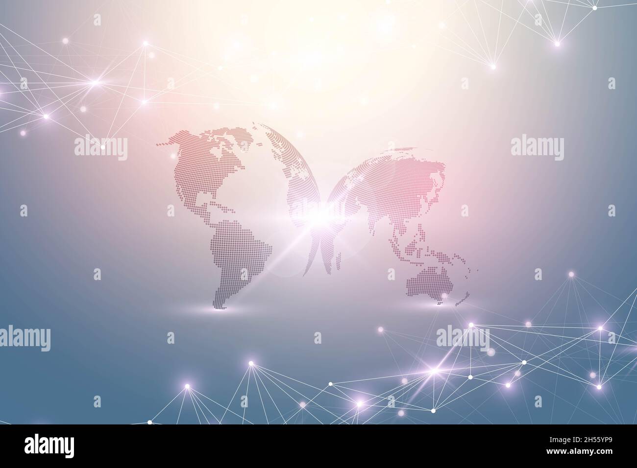 Big data visualization. Geometric abstract background visual ...