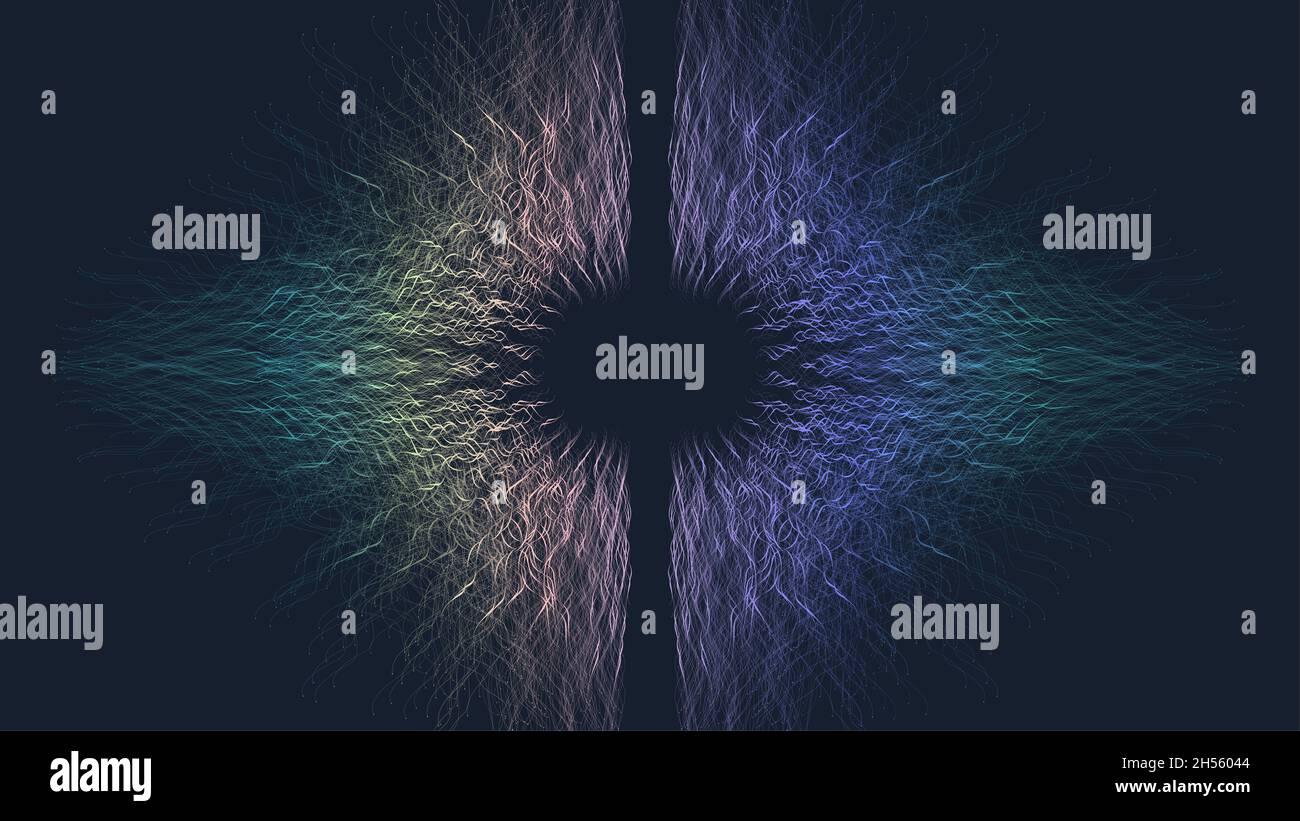 Quantum computer technology banner design template concept. Deep ...