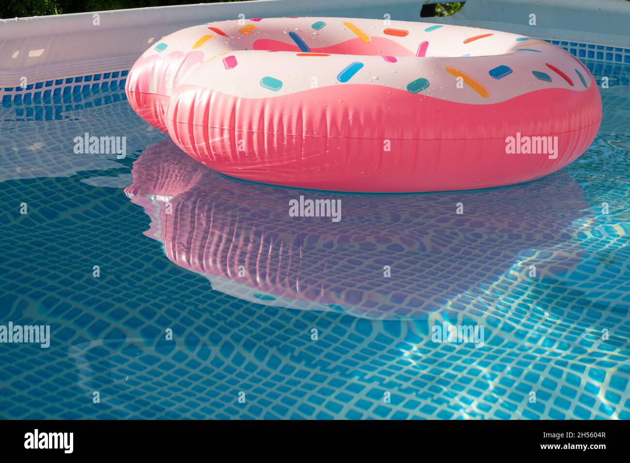 Beautiful refreshing blue swimming pool water Stock Photo - Alamy
