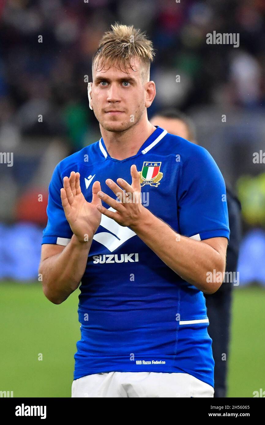 Federico RUZZA (ITA) during the Test Match Rugby Italy vs All Blacks ...