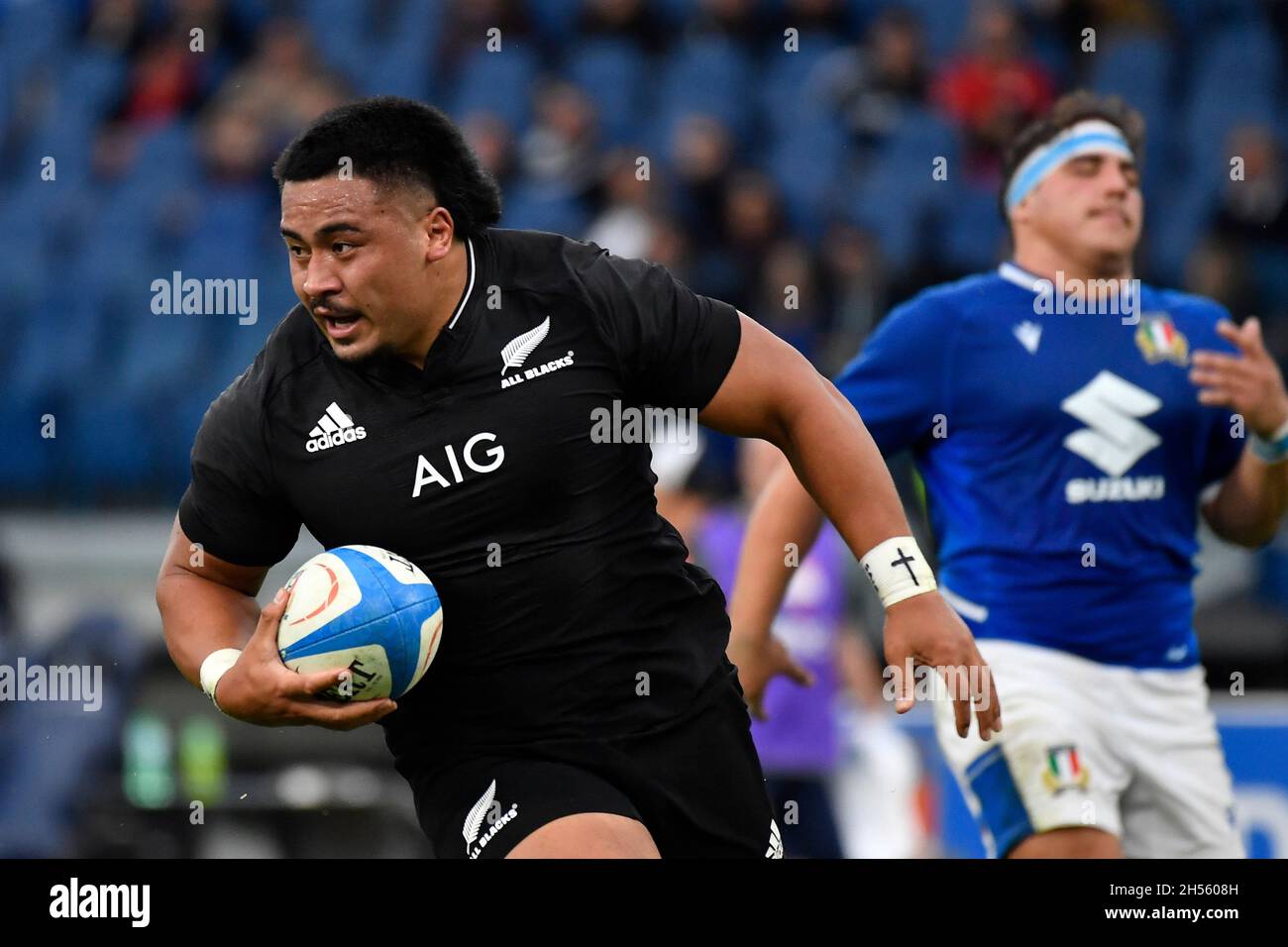 Asafo Aumua (NZL) during the Test Match Rugby Italy vs All Blacks New ...