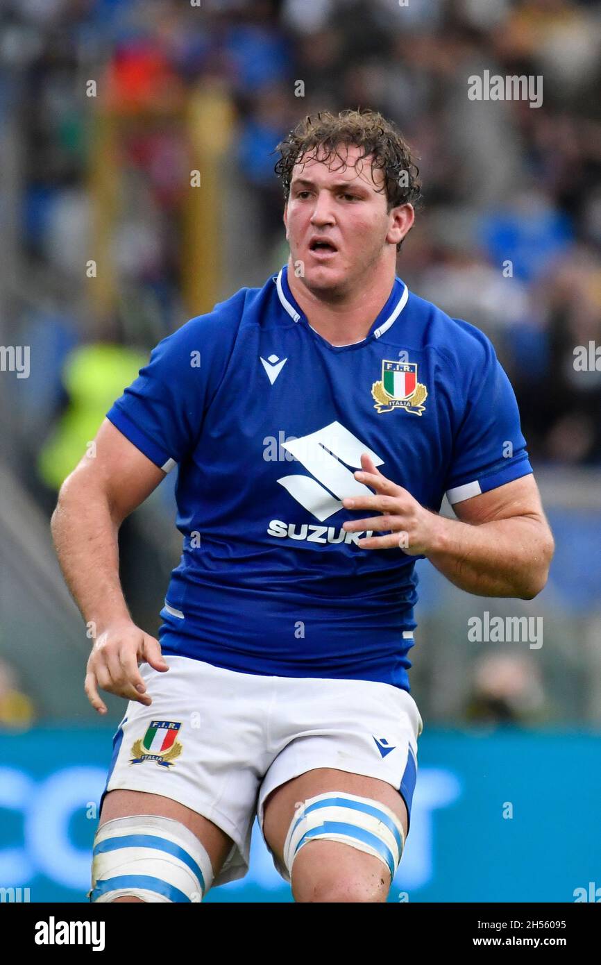 Michele LAMARO (ITA) during the Test Match Rugby Italy vs All Blacks ...