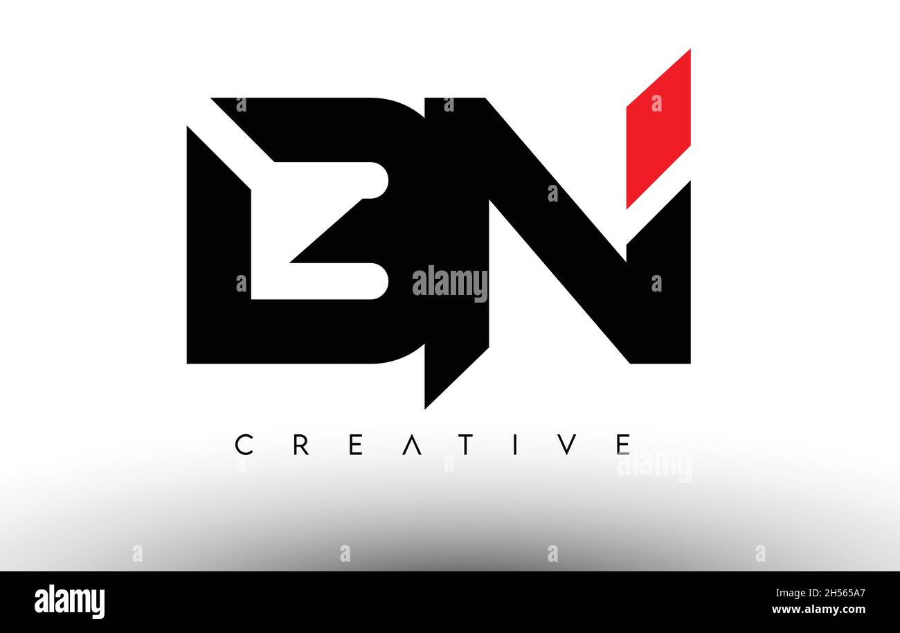 BN Creative Modern Letter Logo Design. BN Icon Letters Logo Vector ...
