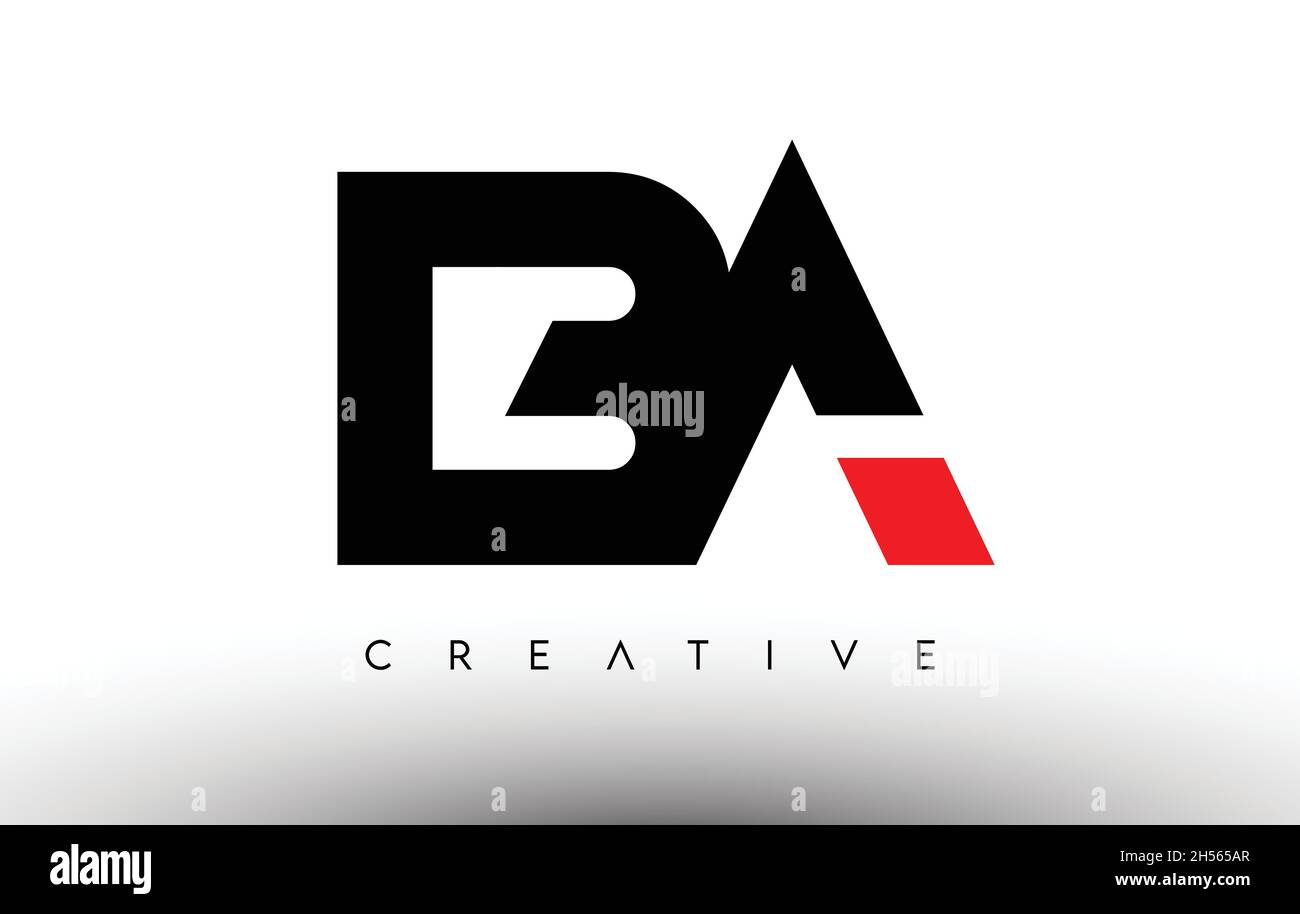 BA Creative Modern Letter Logo Design. BA Icon Letters Logo Vector ...