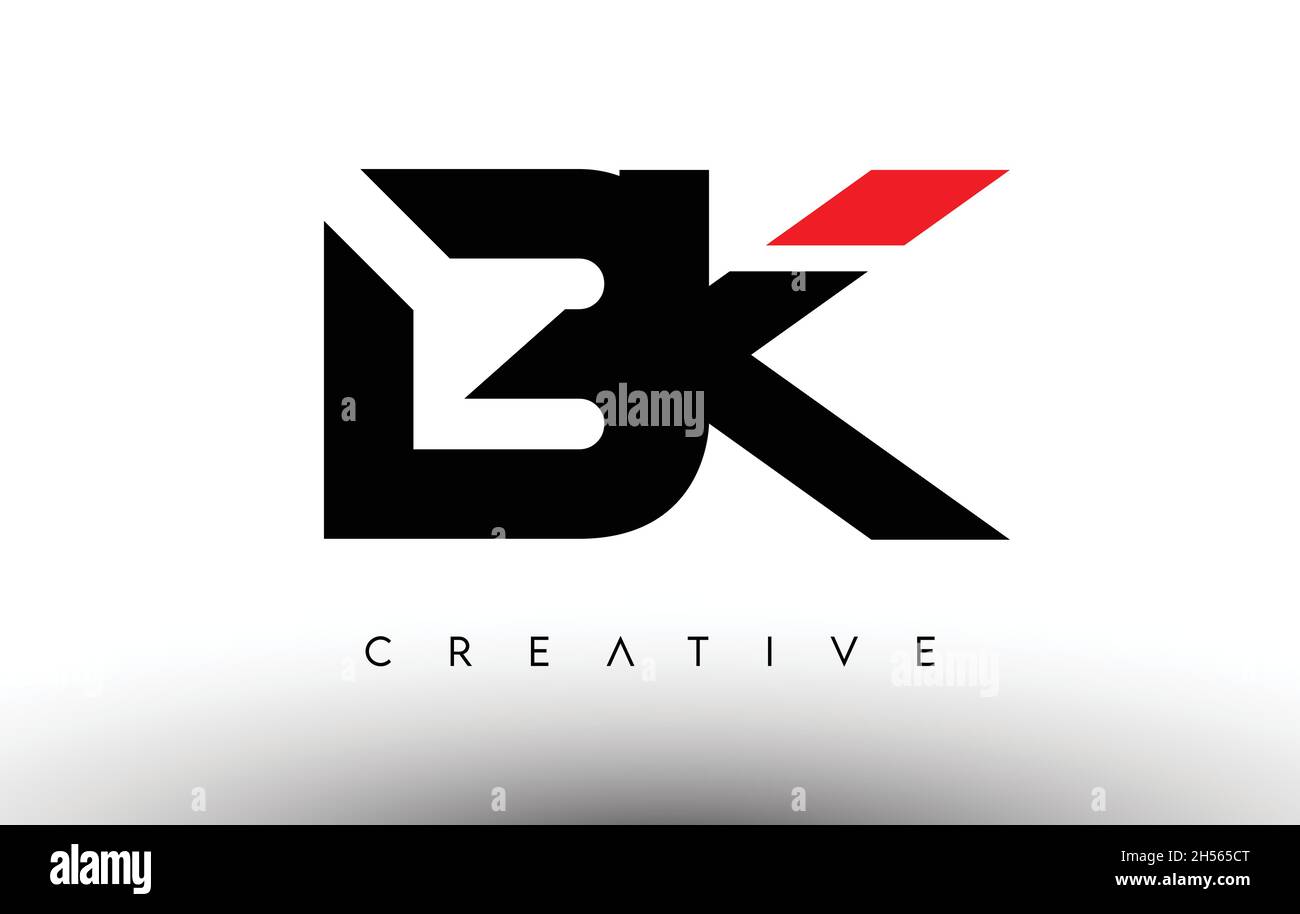 BK Creative Modern Letter Logo Design. BK Icon Letters Logo Vector ...