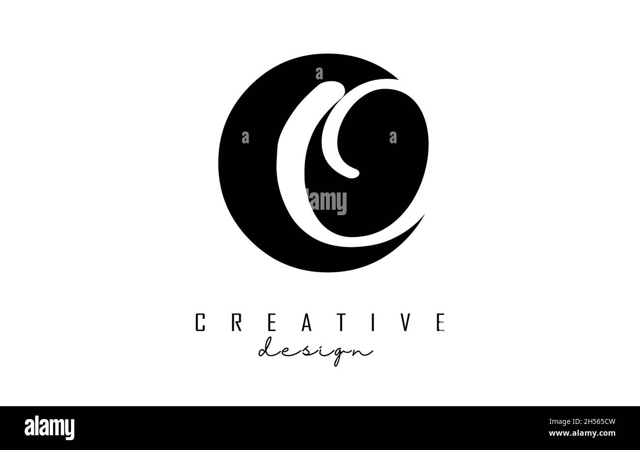 Letters OO logo with a minimalist design. Letters O and o with ...