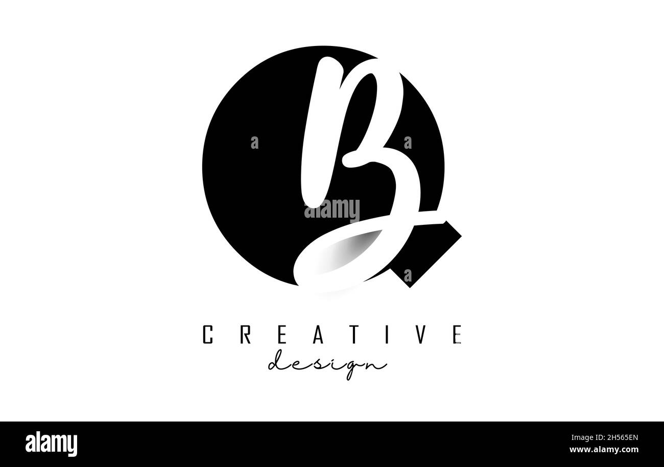 Letters logo with a minimalist design. Geometric and handwritten ...