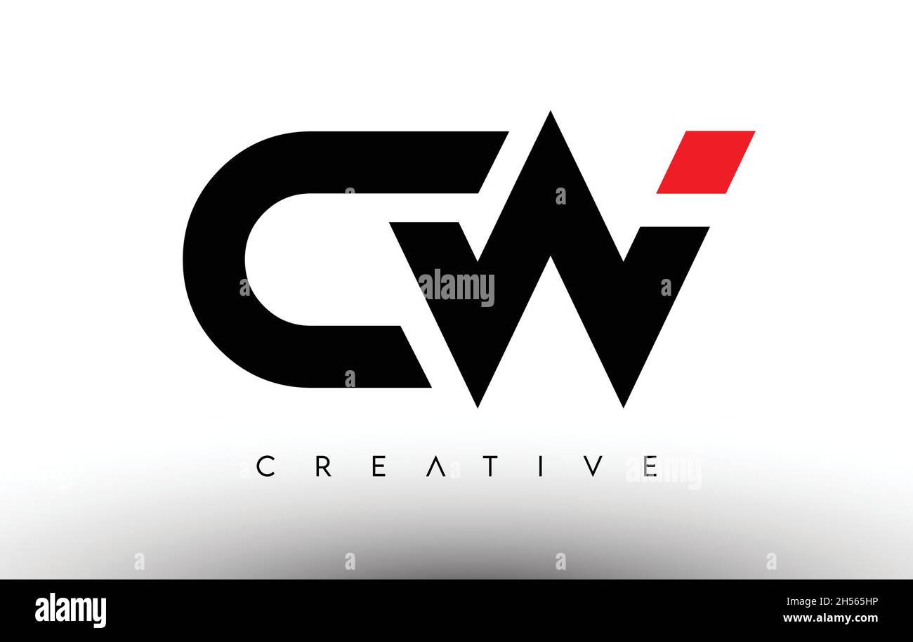 CW Creative Modern Letter Logo Design. CW Icon Letters Logo Vector ...