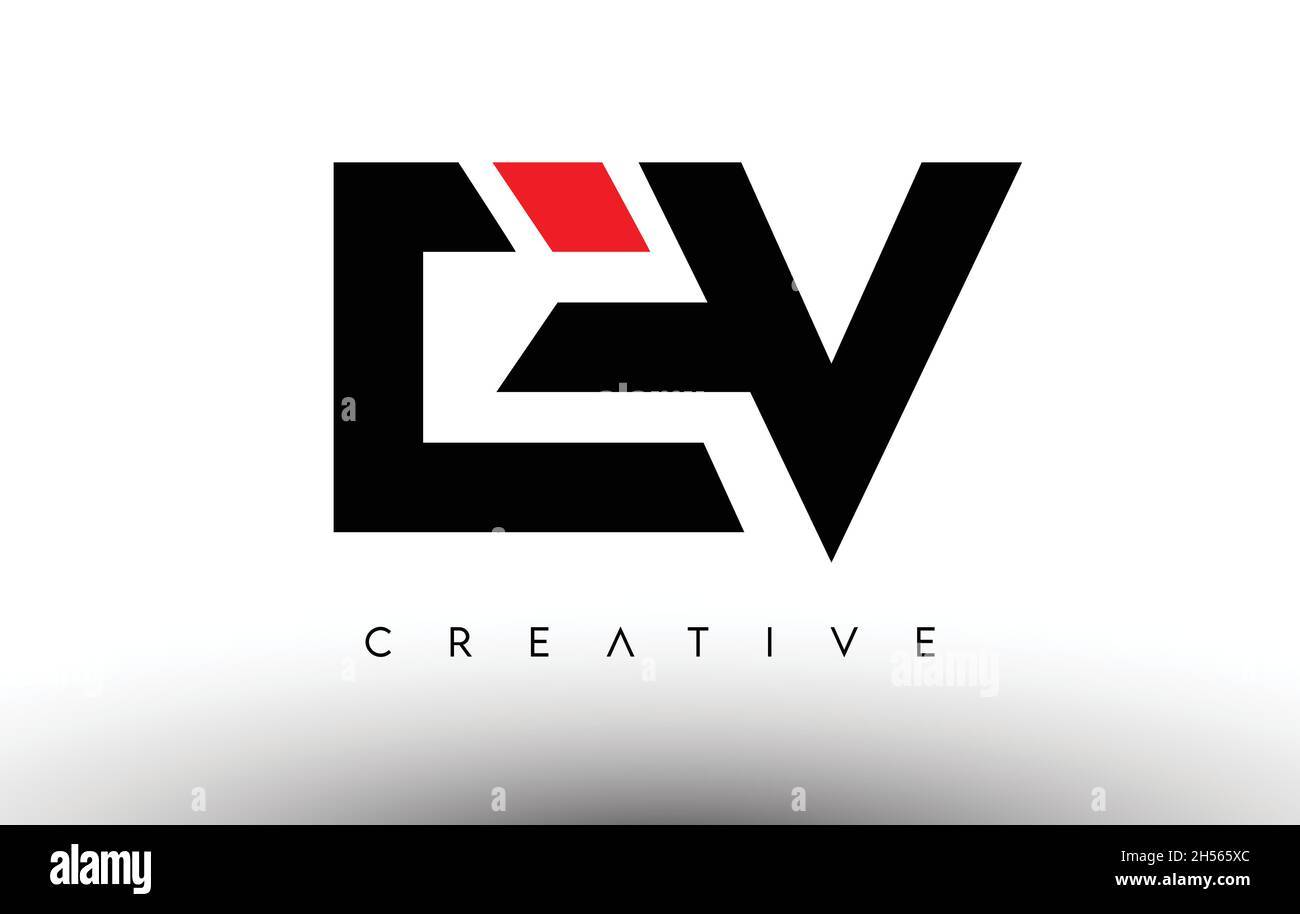EV Creative Modern Letter Logo Design. EV Icon Letters Logo Vector ...