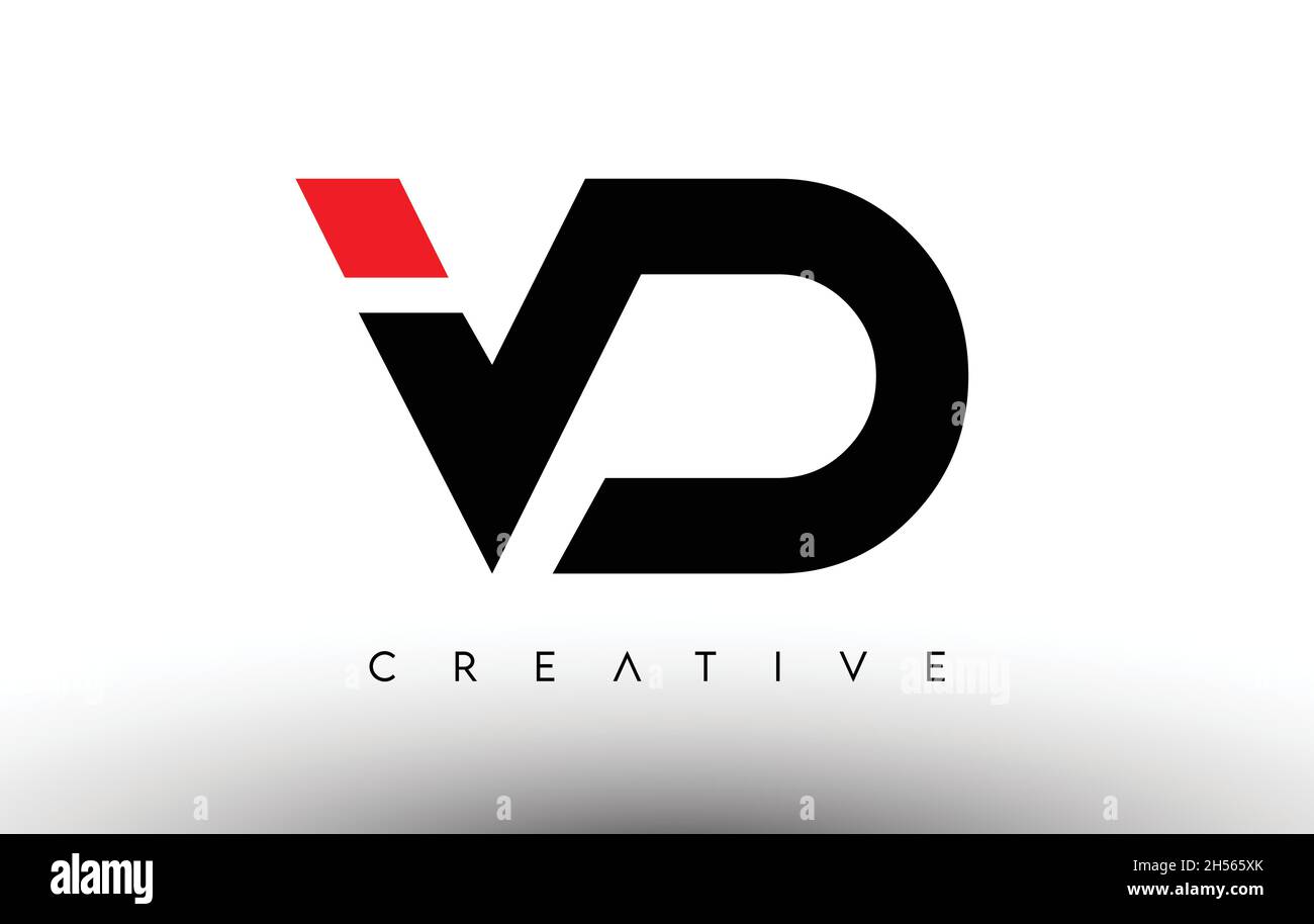 VD Creative Modern Letter Logo Design. VD Icon Letters Logo Vector ...