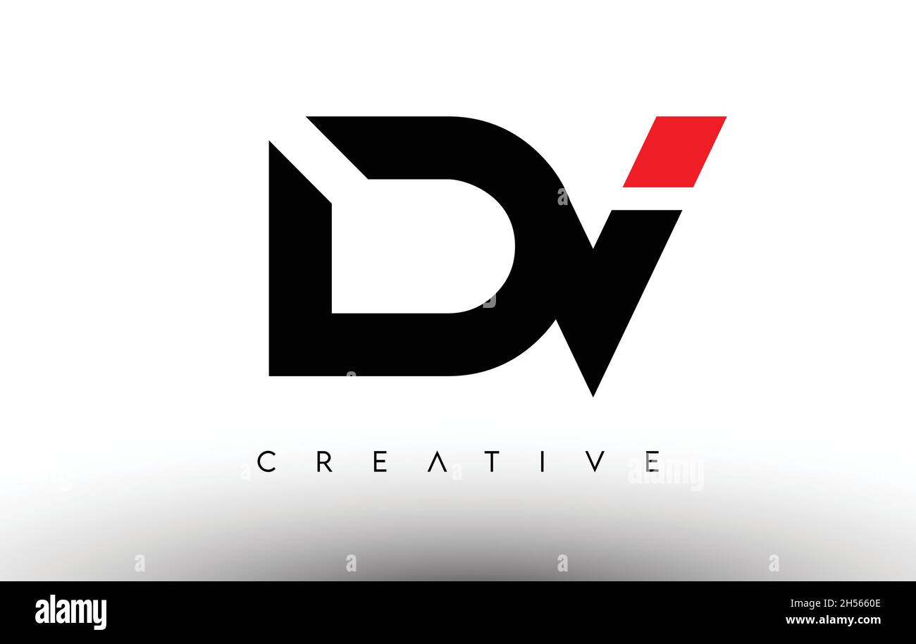 DV Creative Modern Letter Logo Design. DV Icon Letters Logo Vector ...