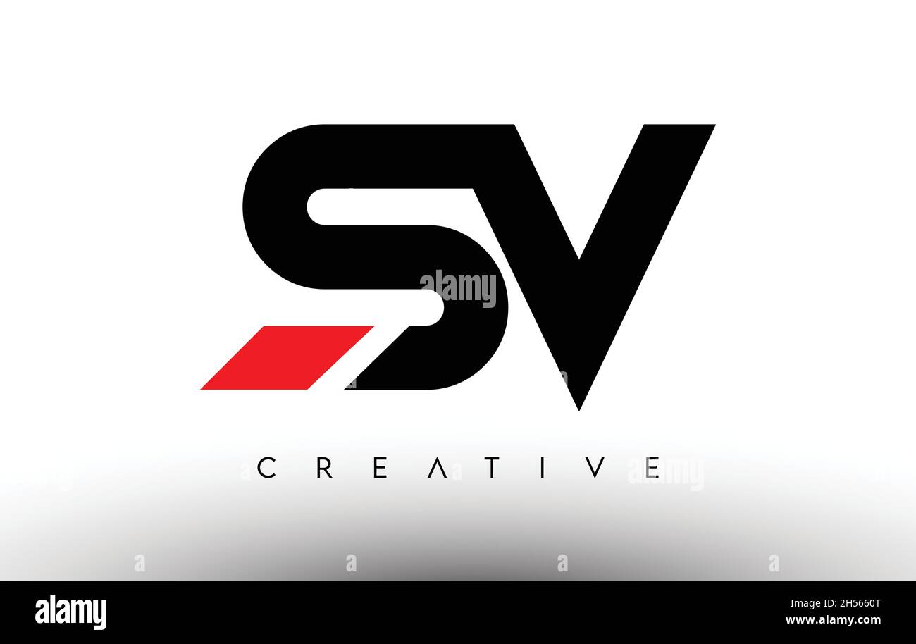 SV Creative Modern Letter Logo Design. SV Icon Letters Logo Vector ...