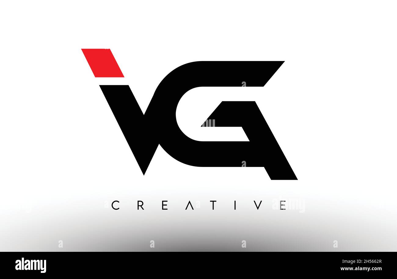 VG Creative Modern Letter Logo Design. VG Icon Letters Logo Vector ...