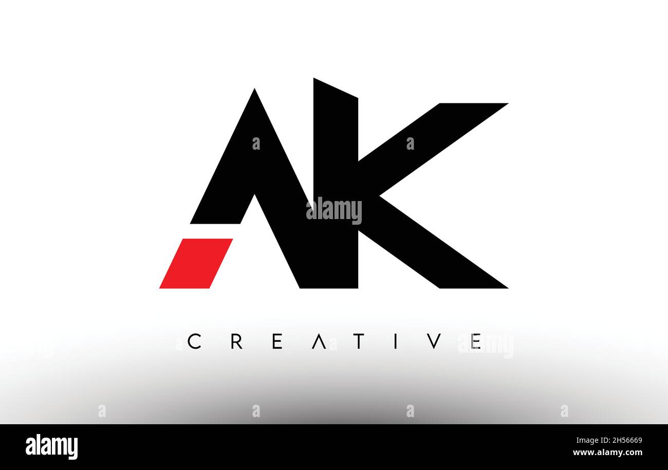 AK Creative Modern Letter Logo Design. AK Icon Letters Logo Vector ...