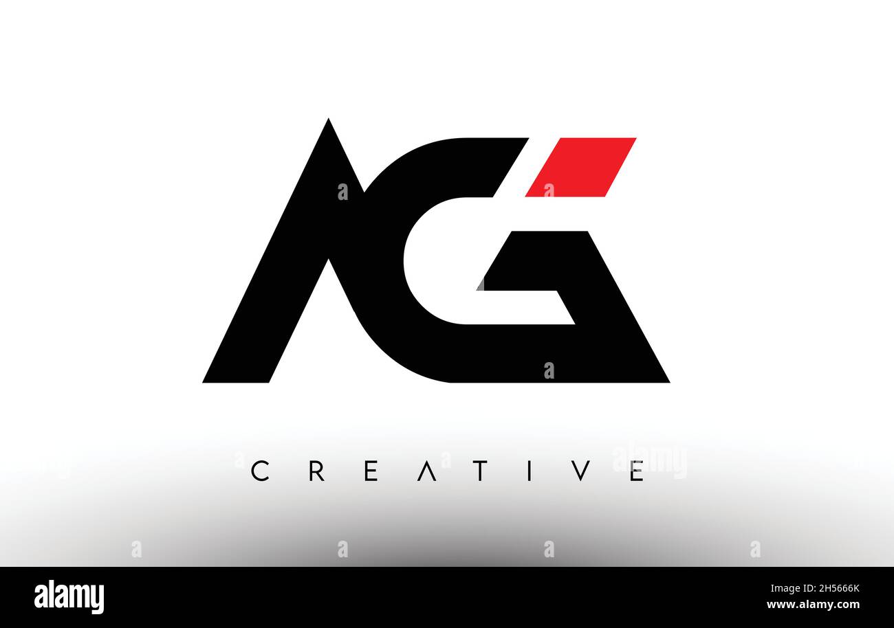 AG Creative Modern Letter Logo Design. AG Icon Letters Logo Vector ...