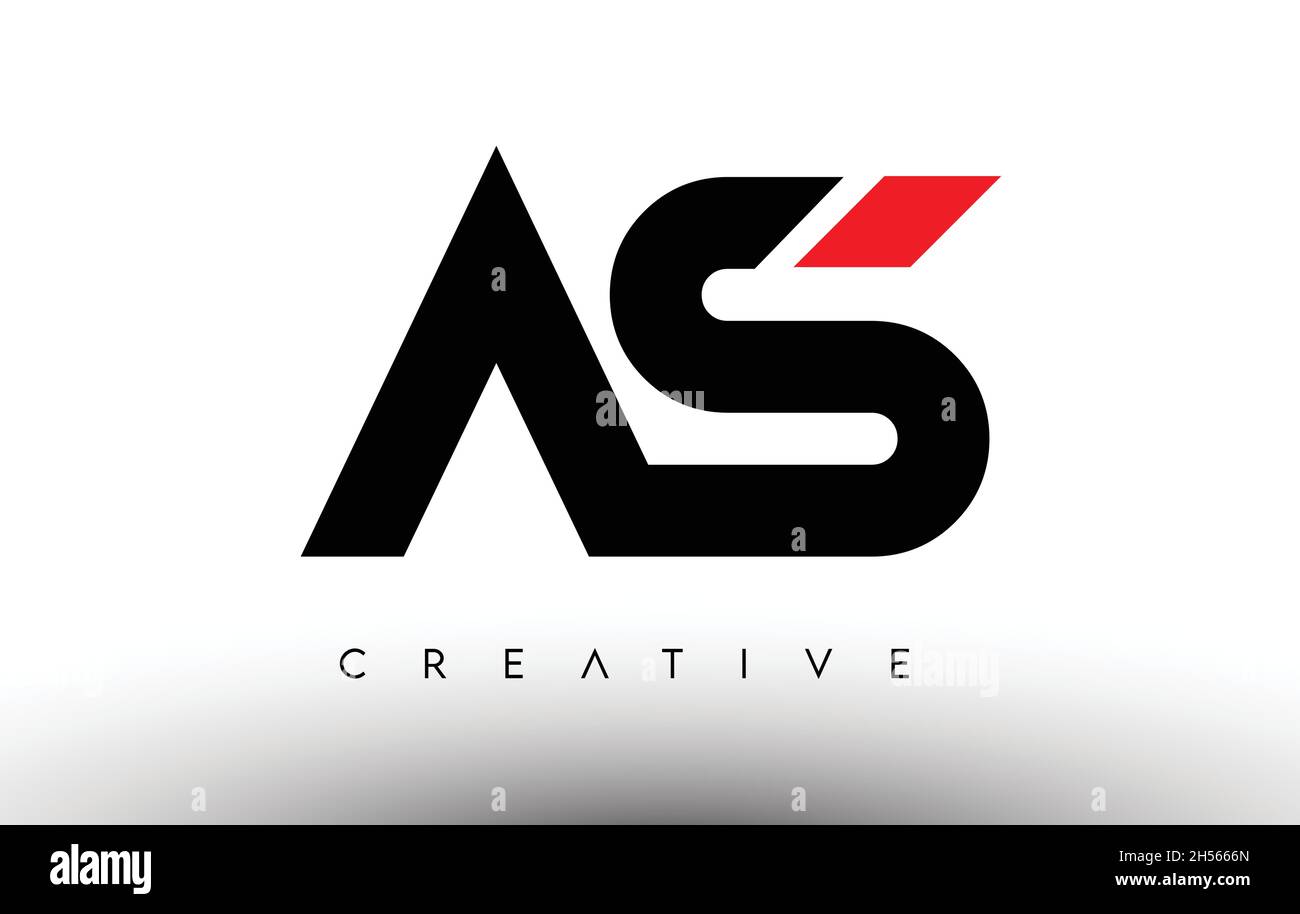 AS Creative Modern Letter Logo Design. AS Icon Letters Logo Vector ...