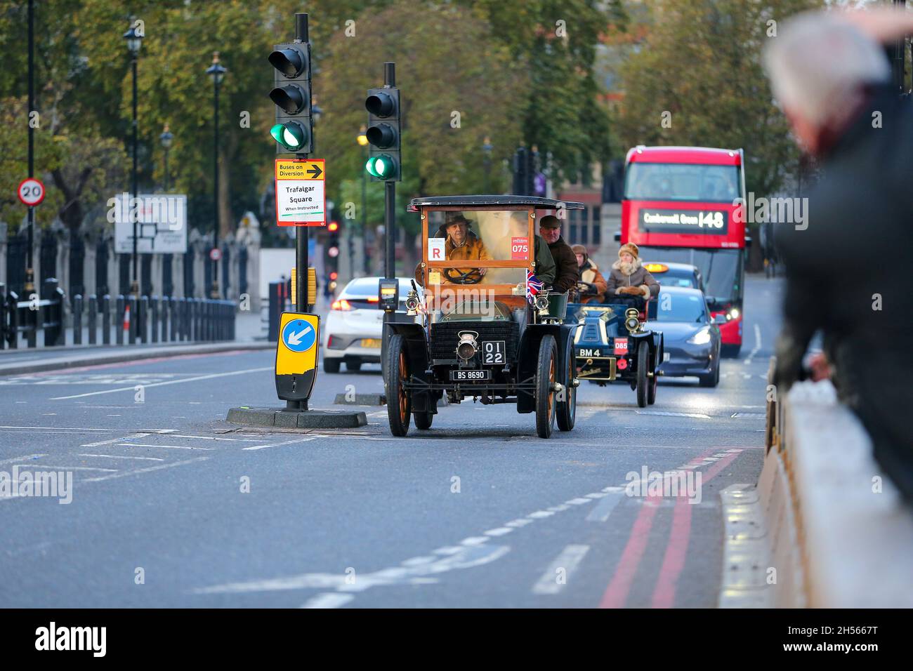 London, UK. 6th Nov, 2021. RM Sothebys London to Brighton Car Rally ...