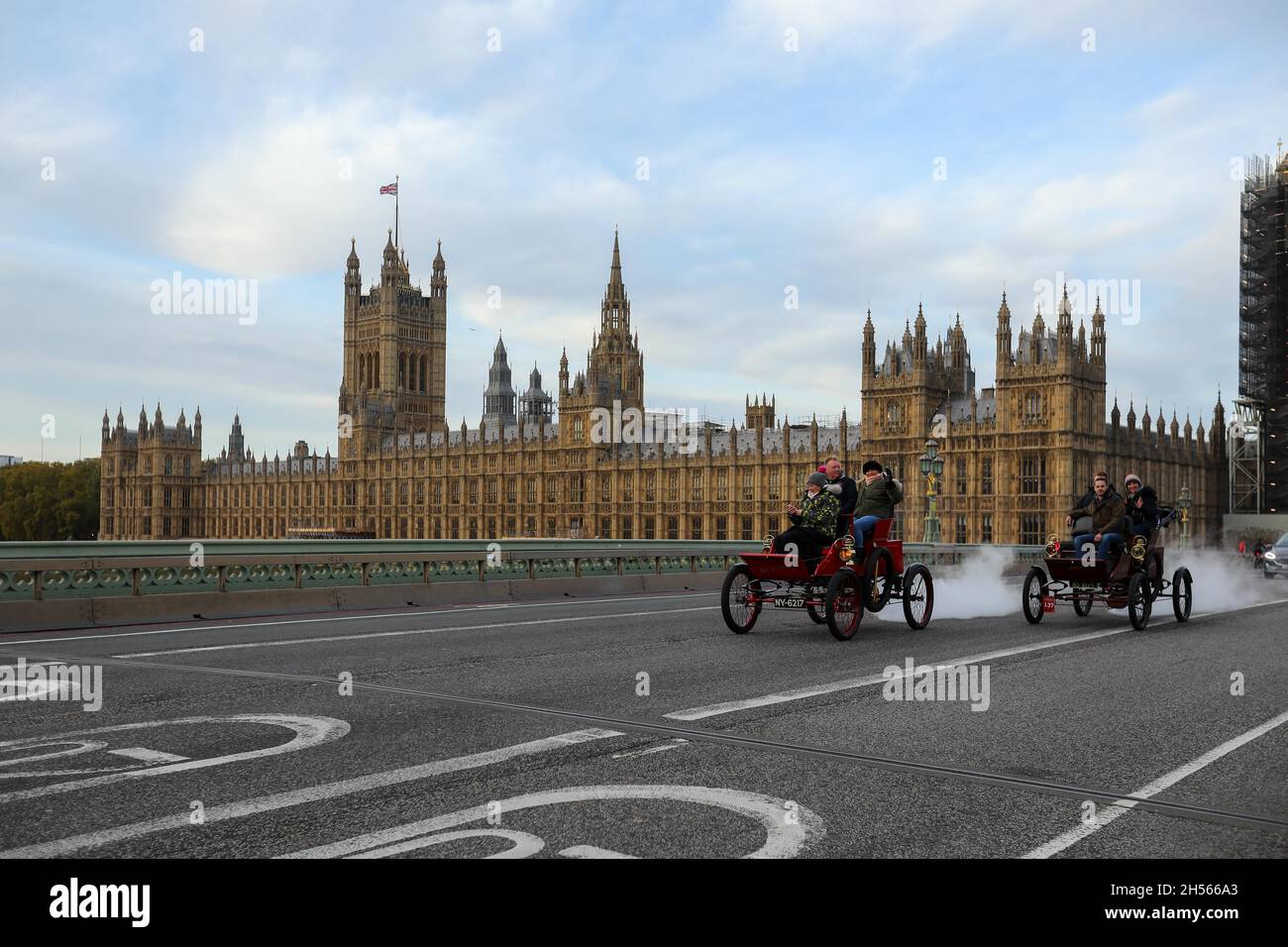 London, UK. 6th Nov, 2021. RM Sothebys London to Brighton Car Rally ...