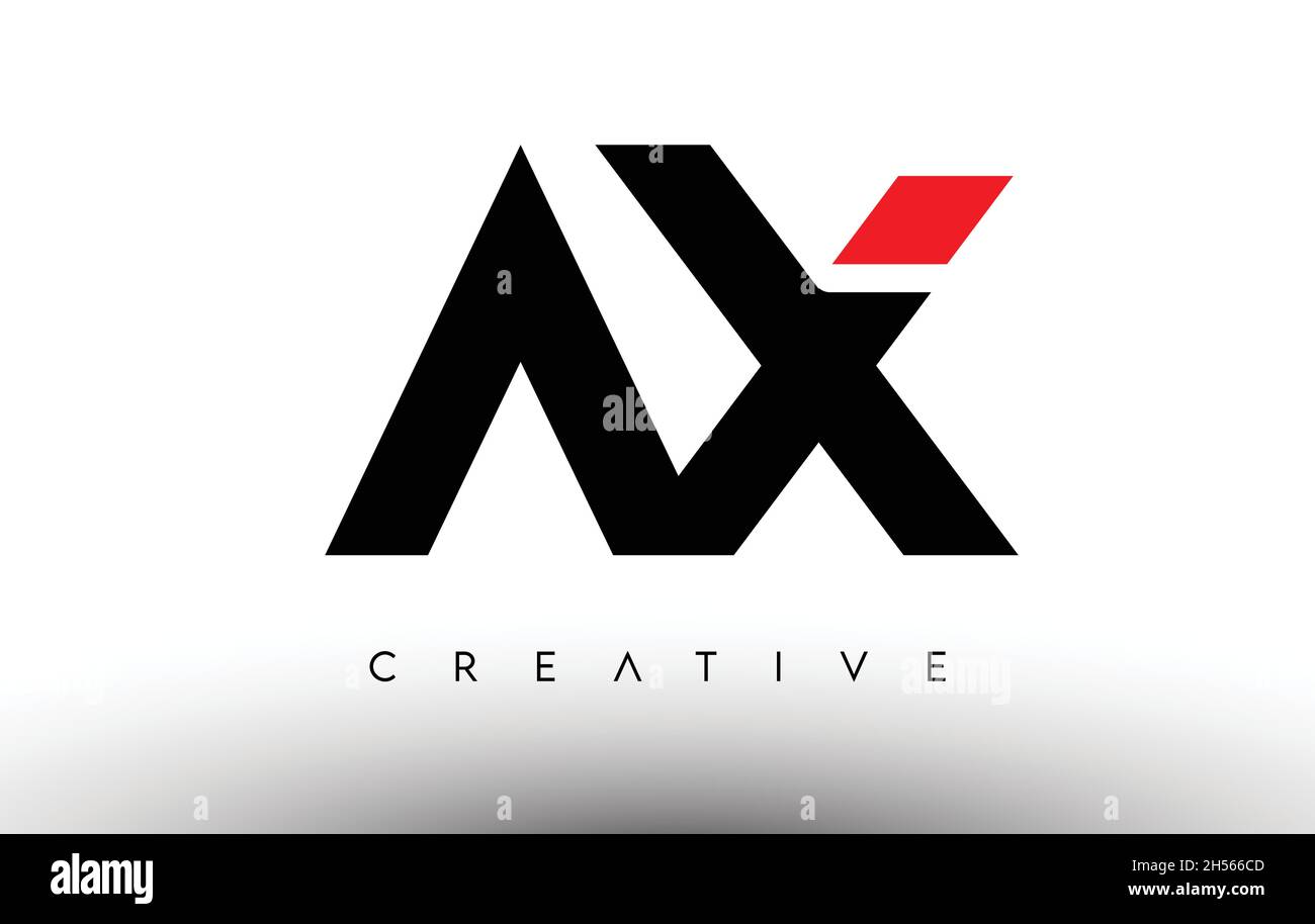 AX Creative Modern Letter Logo Design. AX Icon Letters Logo Vector ...