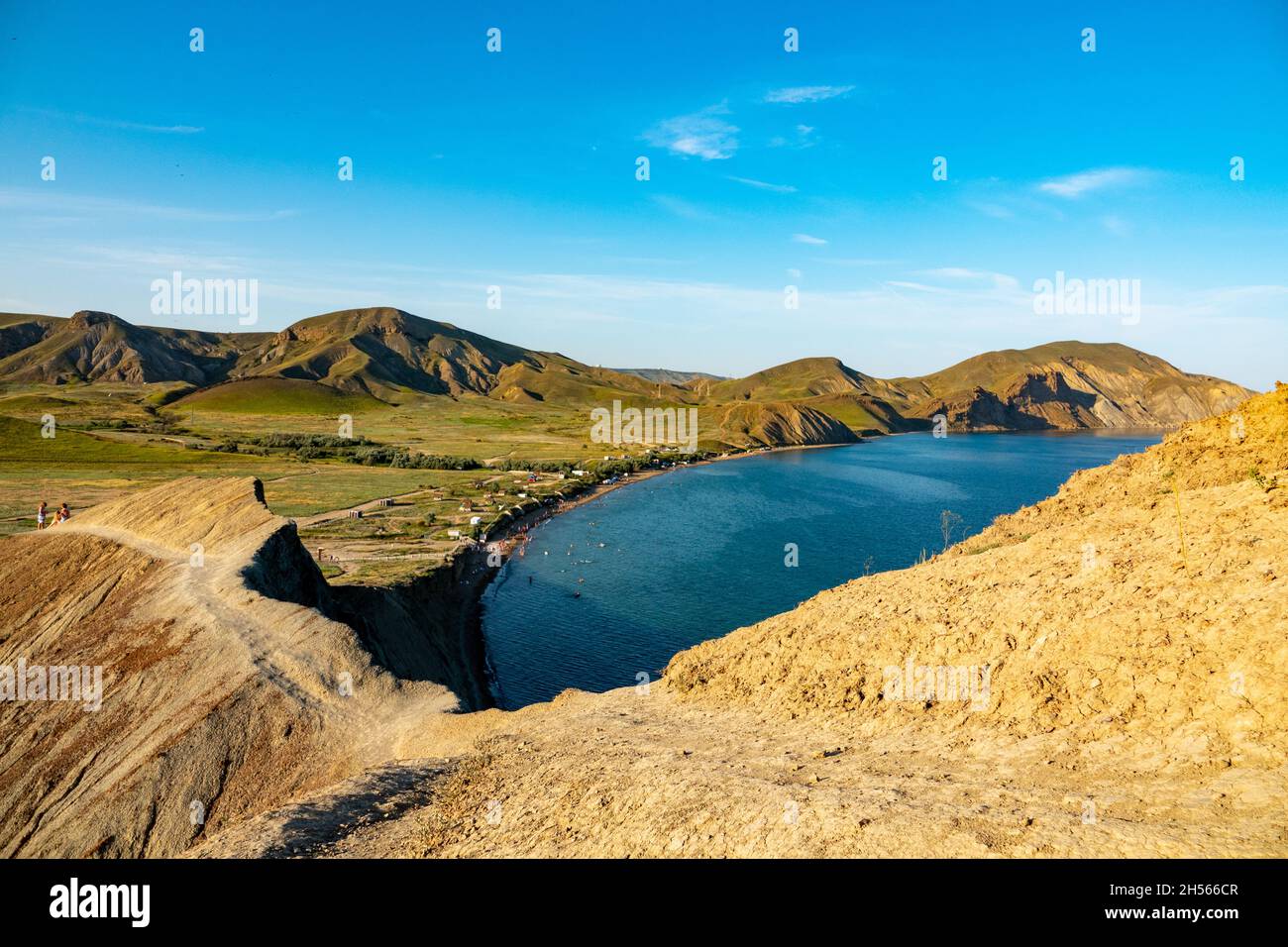 Crimea peninsula. Koktebel. Cape Hameleon. Coastline of the Black sea ...
