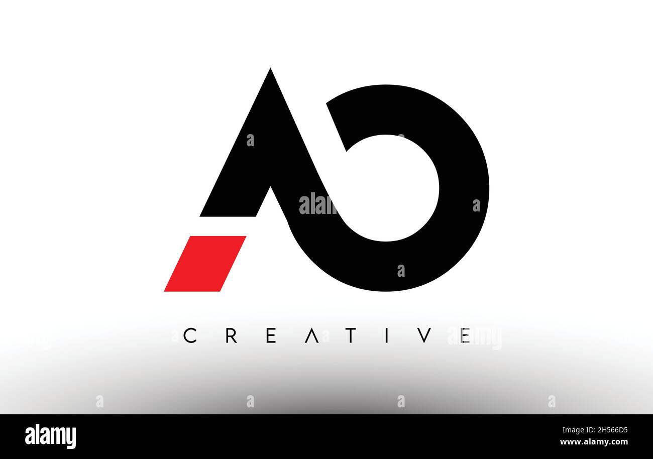 AO Creative Modern Letter Logo Design. AO Icon Letters Logo Vector ...