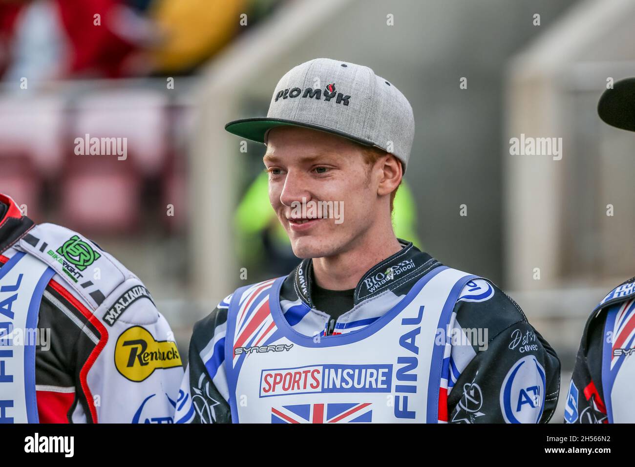 Daniel Bewley speedway rider riding the British Final at the National ...
