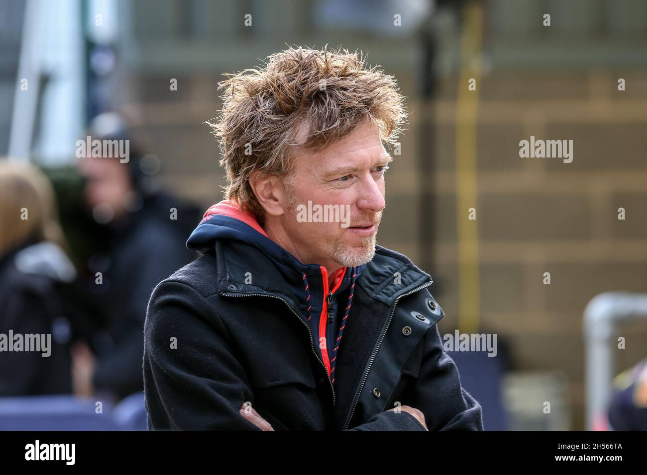 Jason Crump speedway rider riding the British Final at the National ...