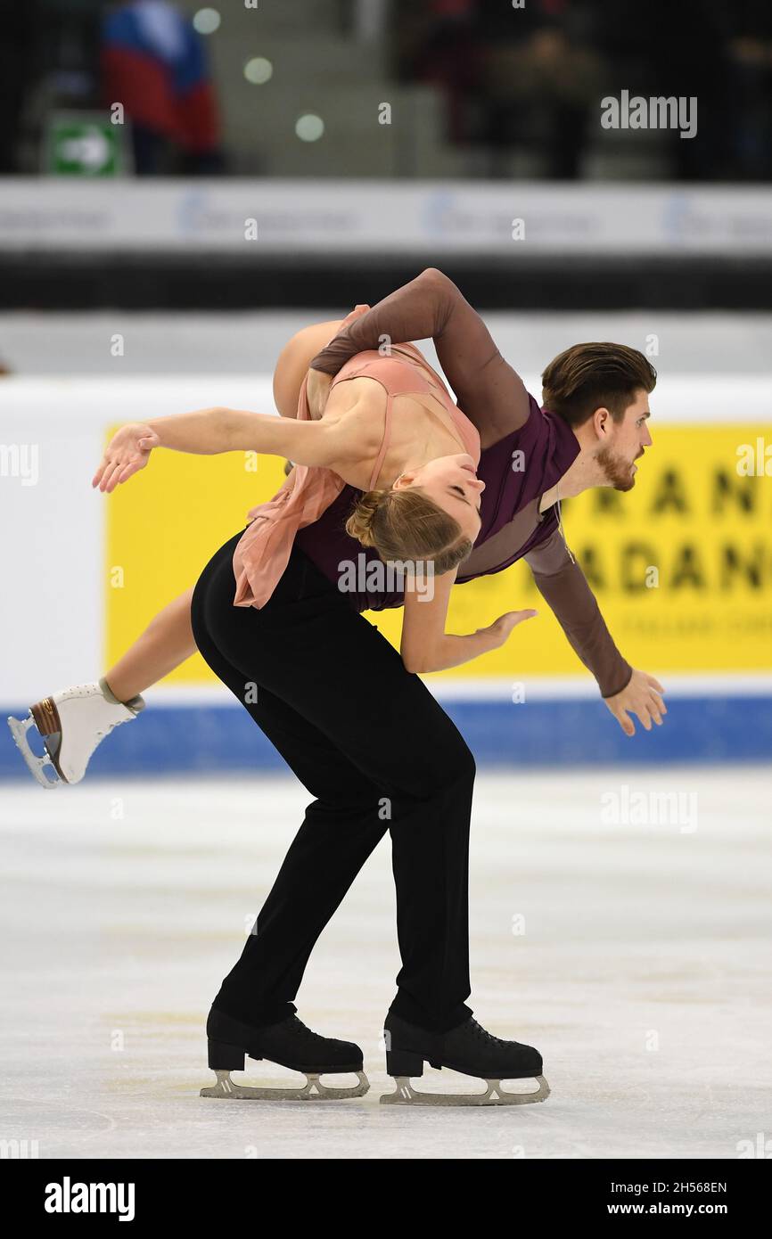 Alexandra STEPANOVA & Ivan BUKIN, Russia, during Ice Dance, Free Dance, at the ISU Grand Prix of ...