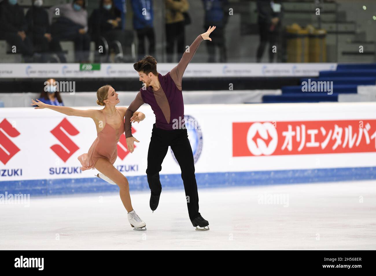 Alexandra STEPANOVA & Ivan BUKIN, Russia, during Ice Dance, Free Dance, at the ISU Grand Prix of ...